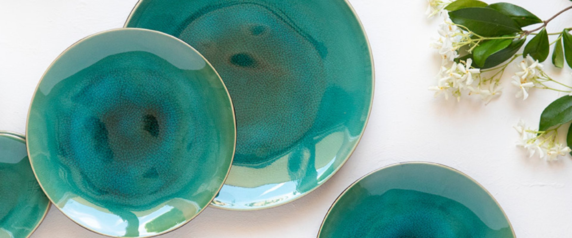 Riviera Blue Tableware